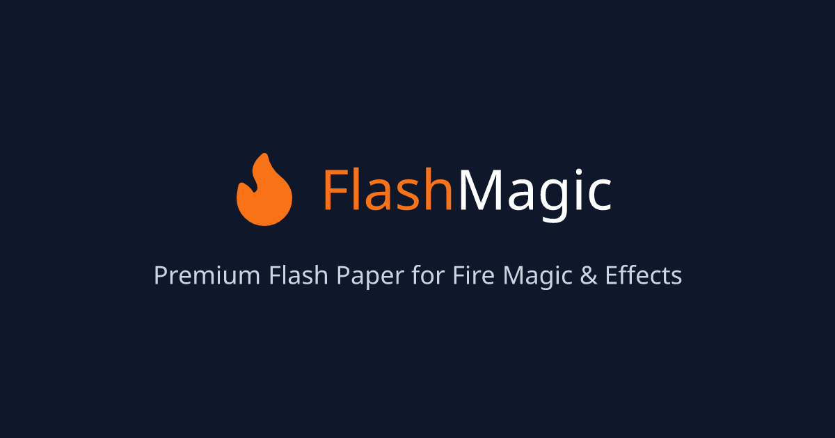 FlashMagic.co.uk – Buy Flash Paper & Flash Cotton for Fire Magic | UK ...